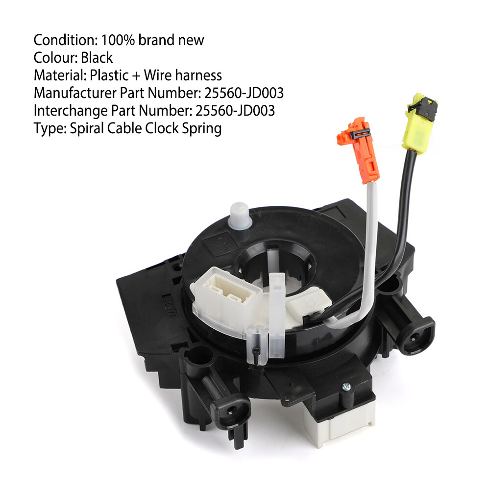 25560-JD003 Airbag Squib Clock Spring Sensor Spiral Cable For Nissan ...