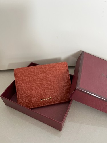 Bally Textured Leather Card Holder – Sleek & Unisex Design | eBay Australia