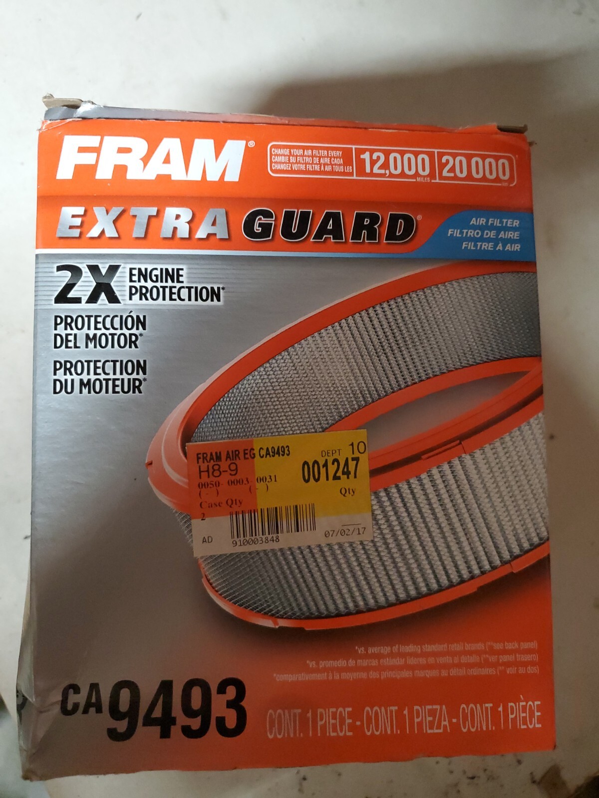 Air Filter Fram CA9493 | eBay
