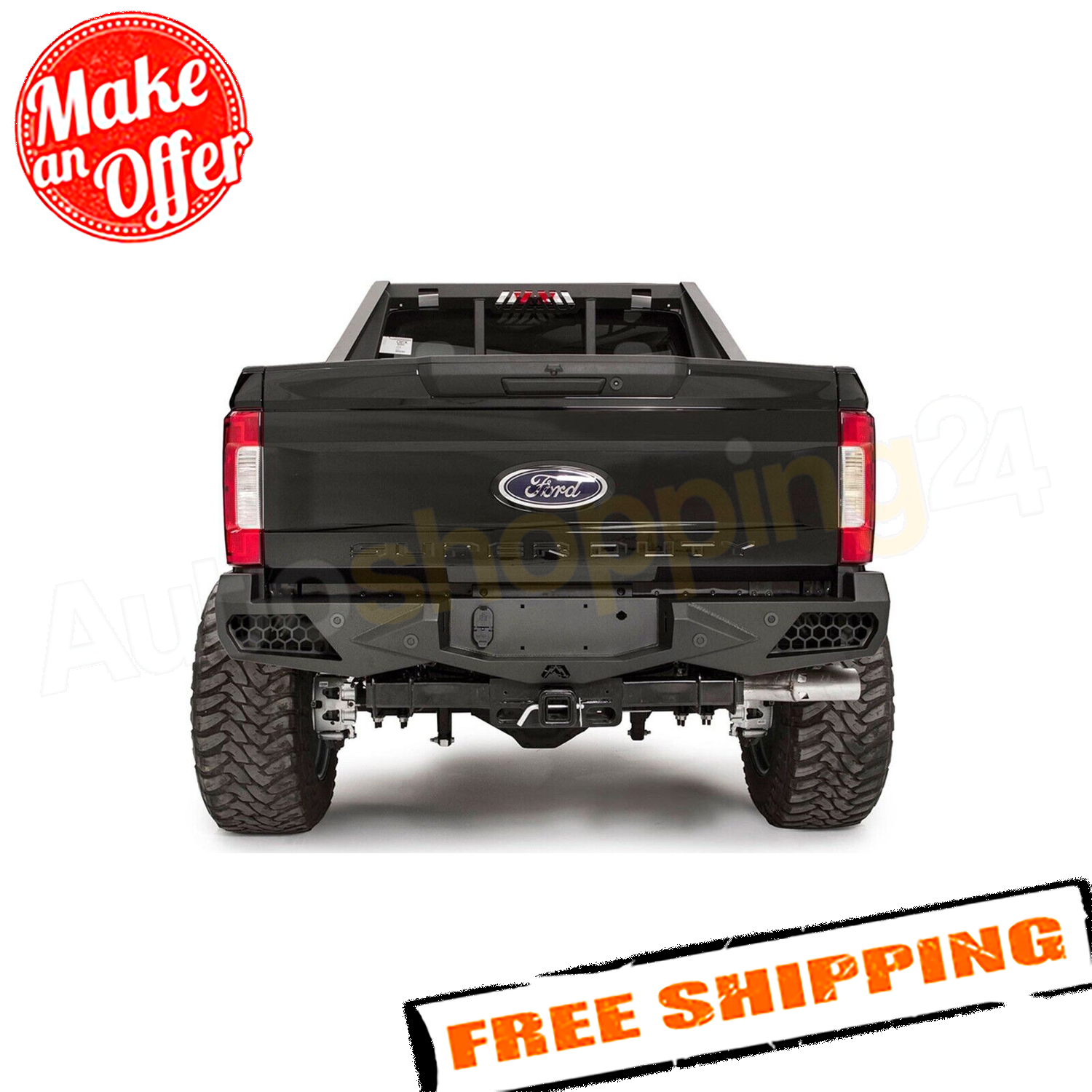 Fab Fours FS17-E4151-1 Vengeance Rear Bumper for 2017-2022 Ford Super ...