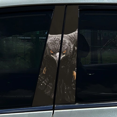 2X Soaring Eagle Car Center Pillar Sticker B-Pillar Protective Film ...