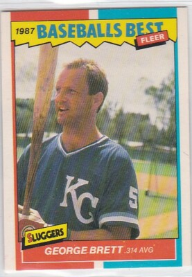 G) 1987 Fleer Baseball's Best Trading Card - George Brett #6 of 44 | eBay