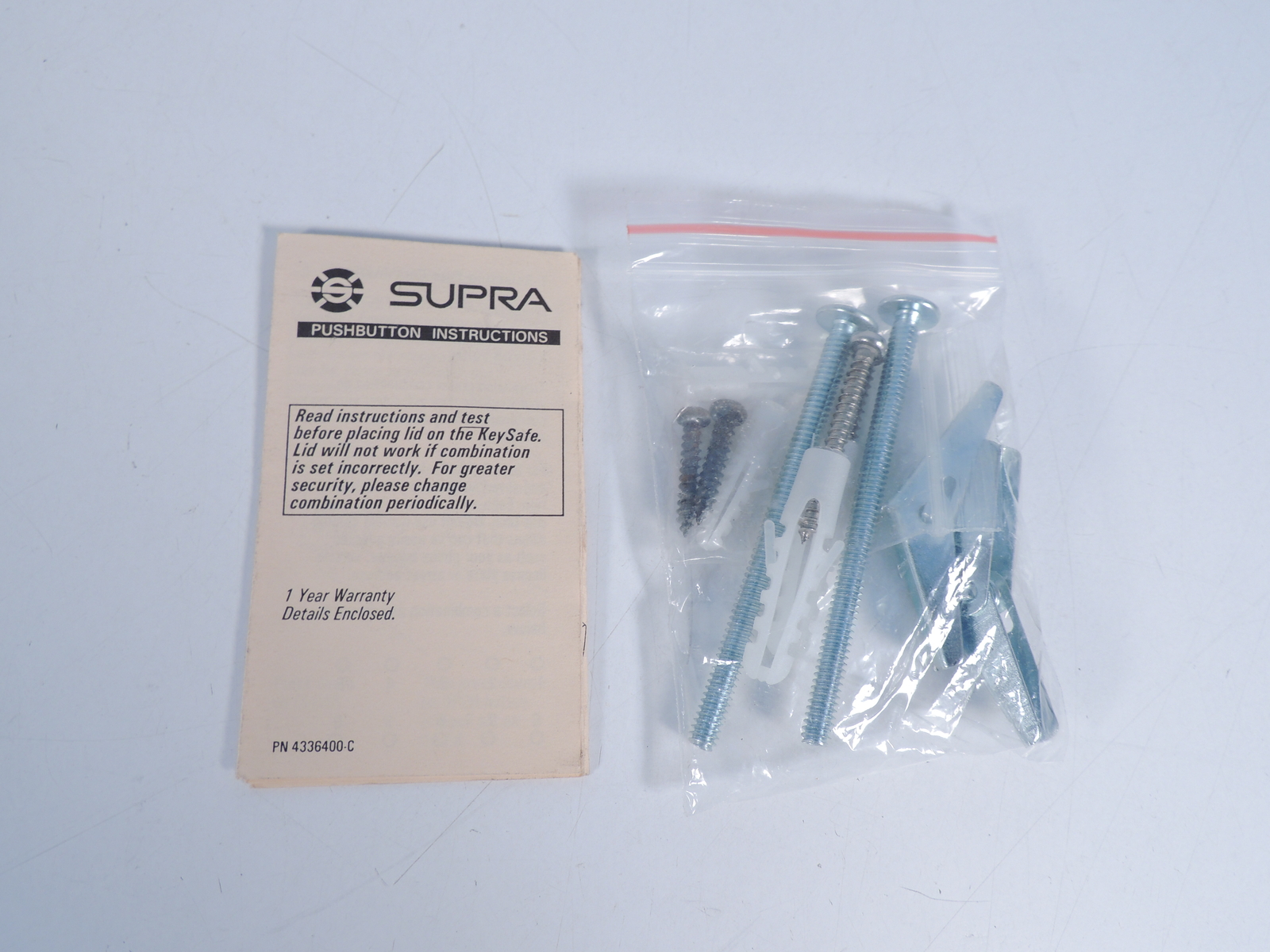 Supra Spare Key Safe Storage Wall Mount White Gold 10 Digit Keypad ...