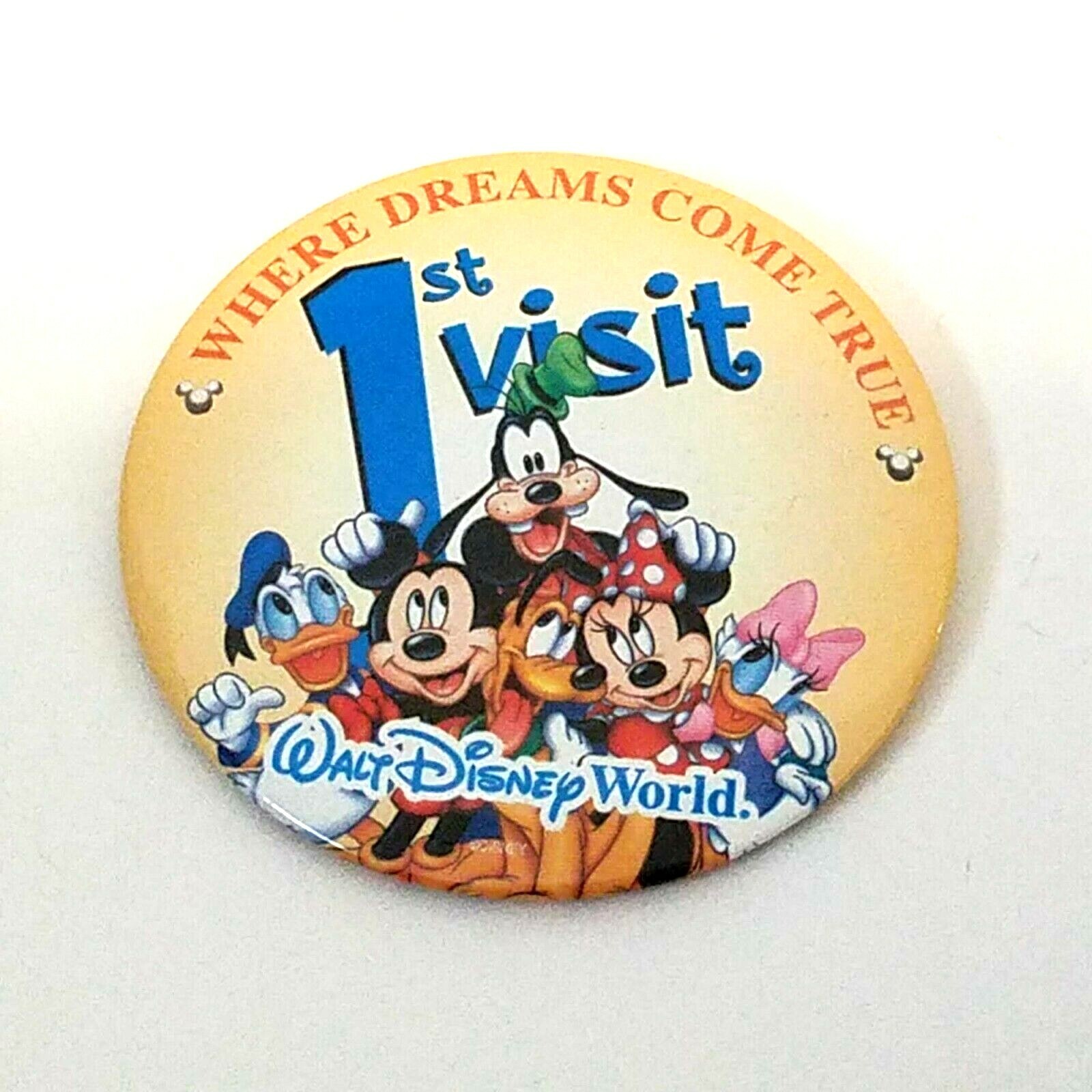 Walt Disney World 1st Visit Pin Mickey Mouse Where Dreams Come True | eBay