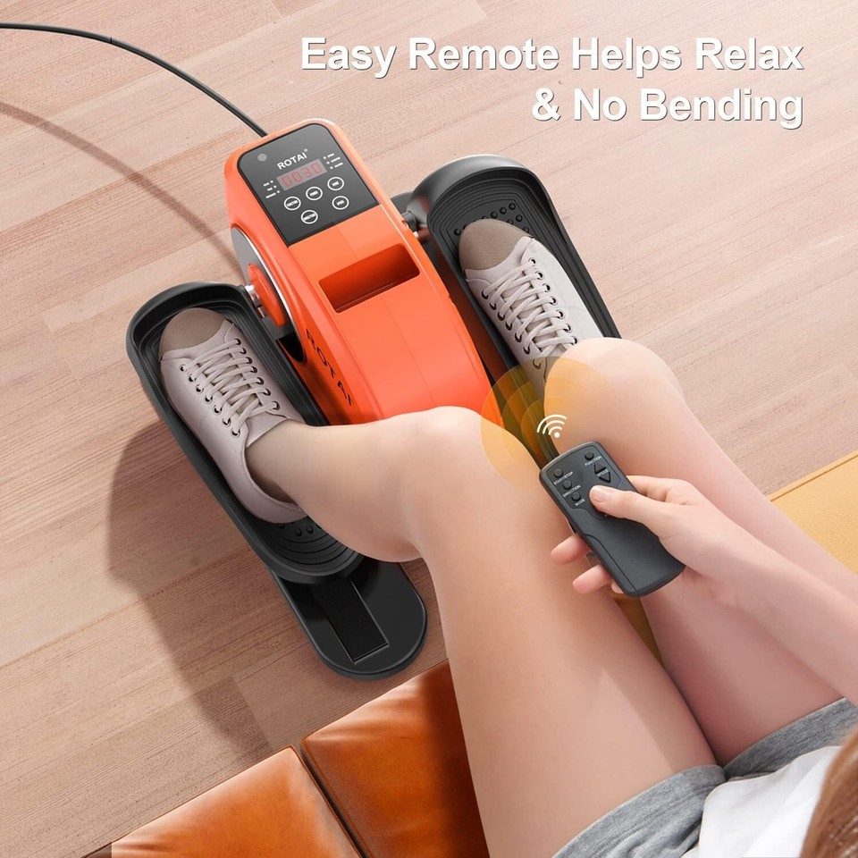 ROTAI Under Desk Elliptical Machine Electirc Seated Pedal Exerciser W ...