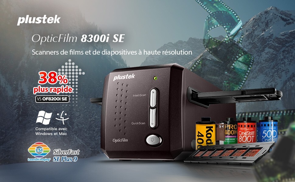 Scanner Plustek OpticFilm 8300i SE - Scanner de films et de ...