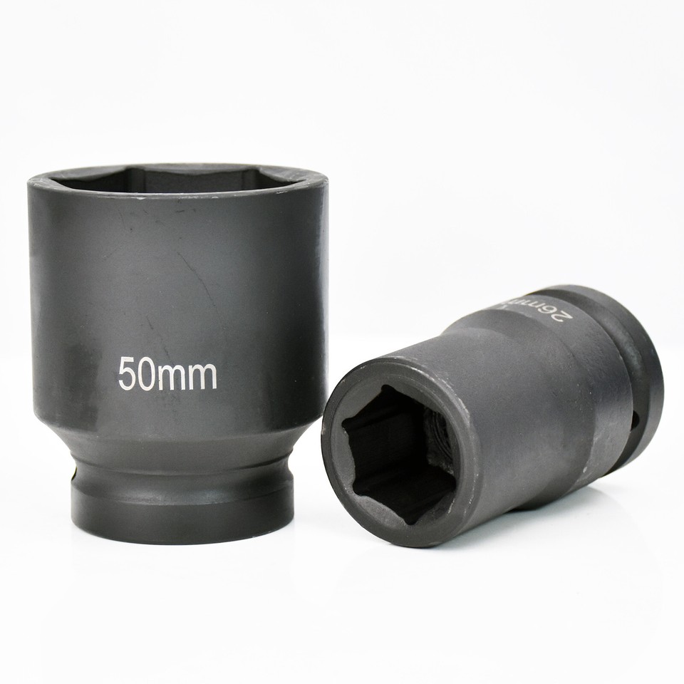 9PC 1" ONE INCH DRIVE DR DEEP BIG SIZE AIR BLACK IMPACT SOCKET WRENCH ...