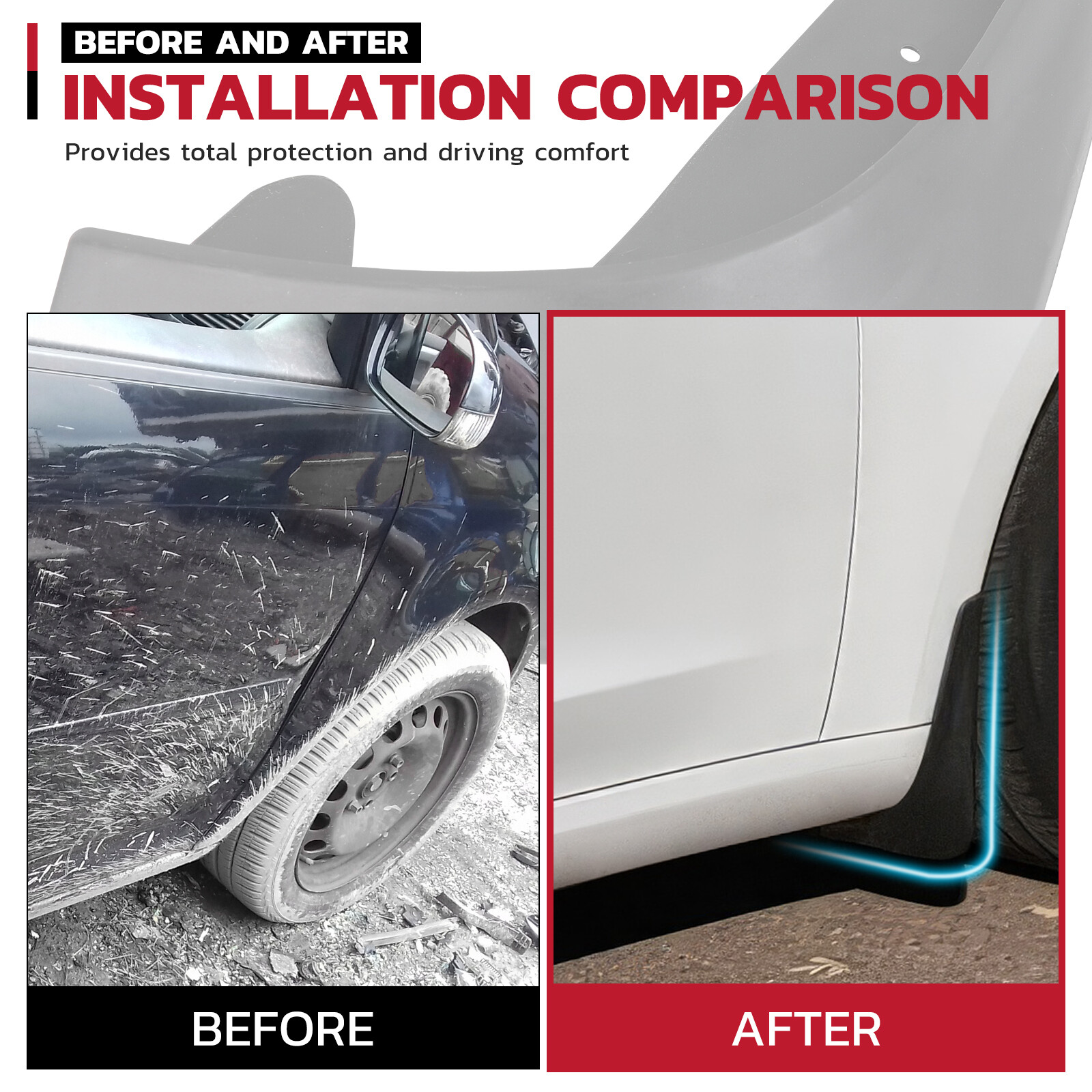 For Chrysler 300 300C Matte Splash Mud Flaps Guard Mudguards Fender ...