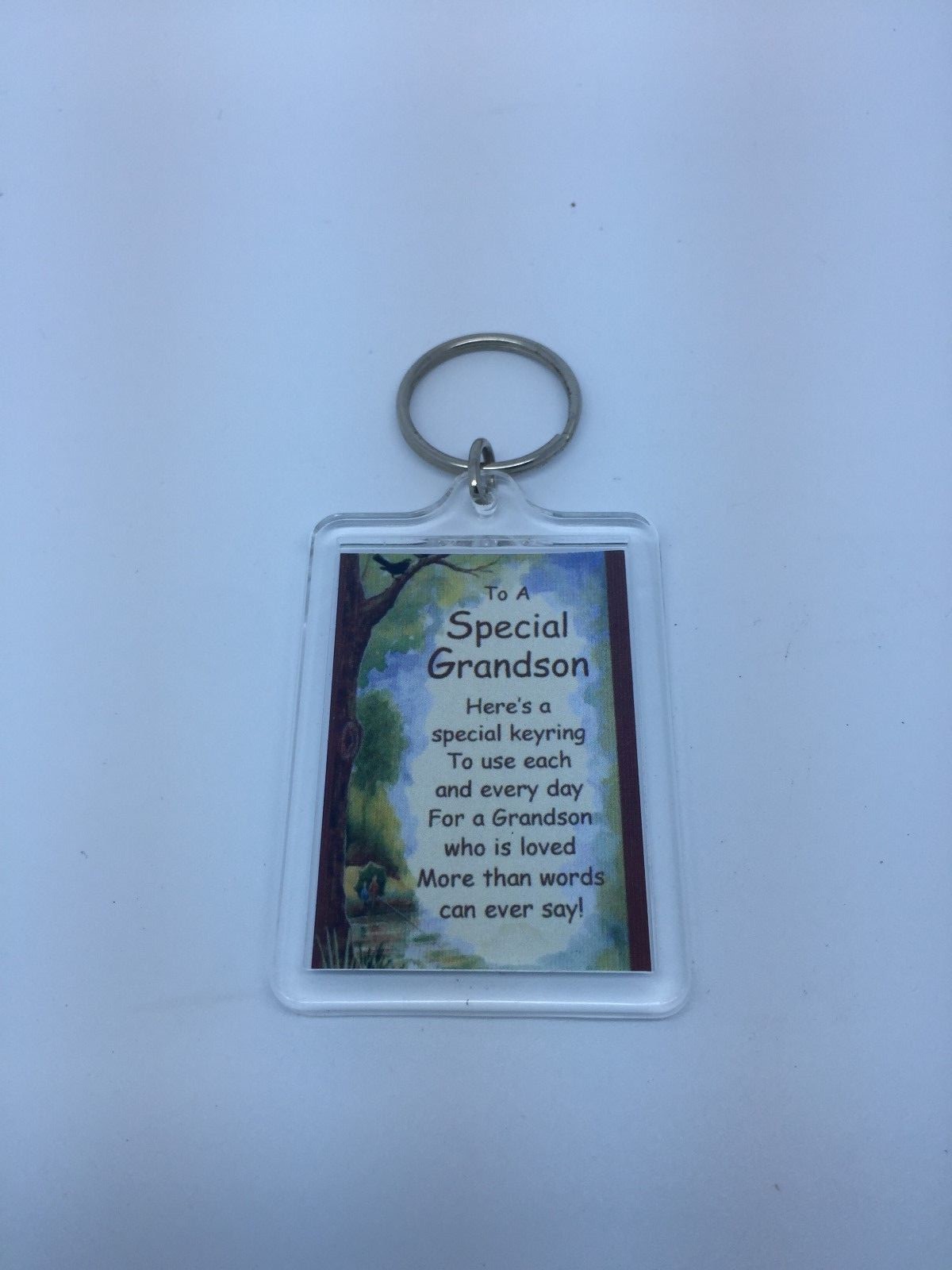 TO A SPECIAL GRANDSON Keyring - Family Gift Present Idea | eBay UK