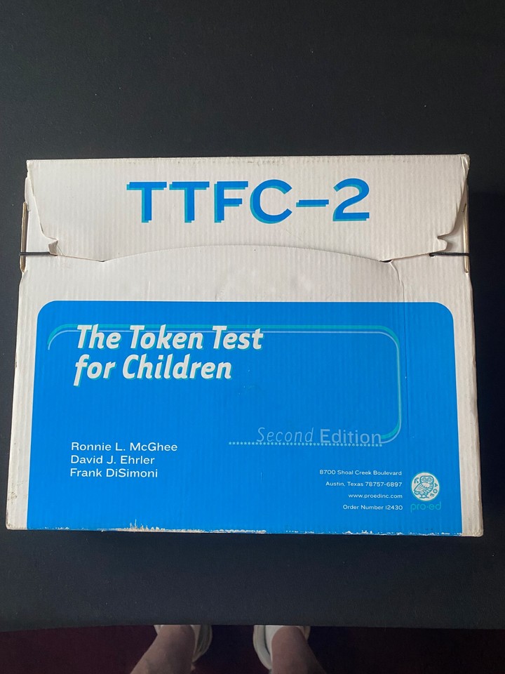 The token test for children, second edition | eBay