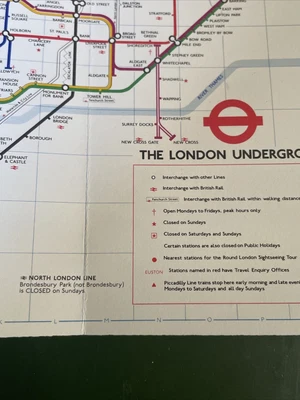 LONDON UNDERGROUND 1977 No.1 TUBE MAP | Grelly UK