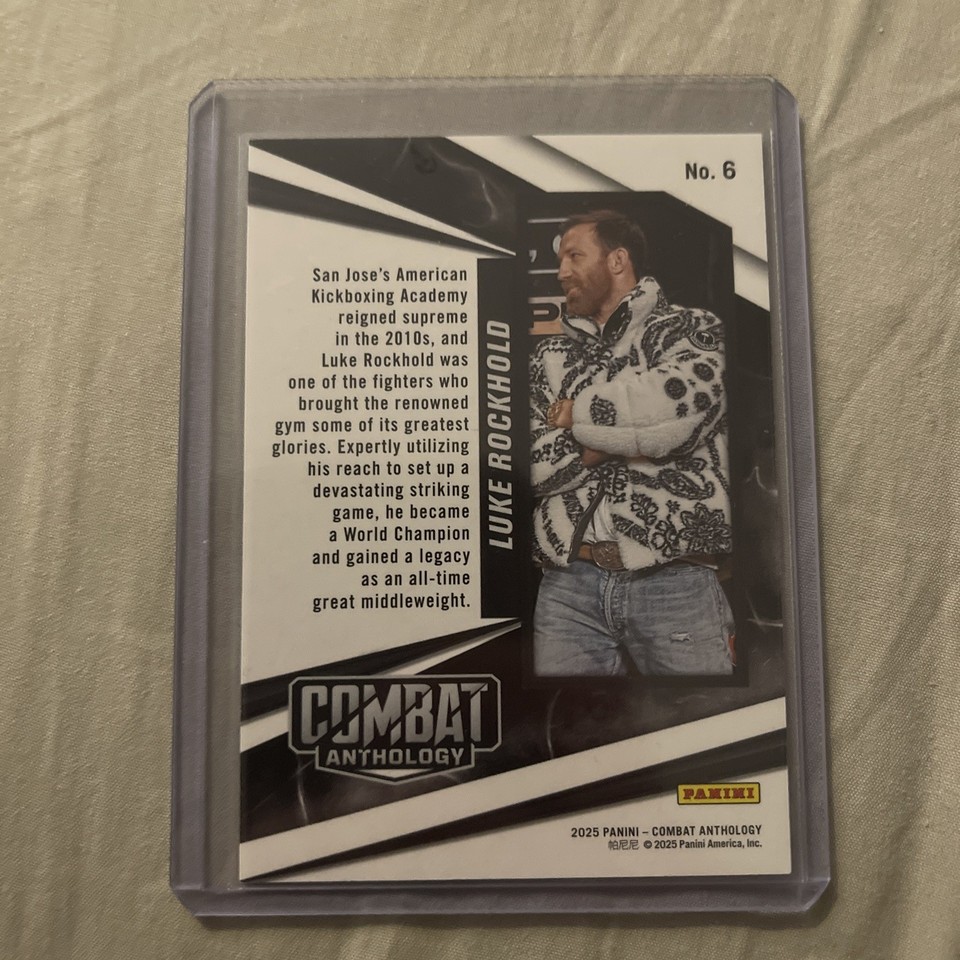 2025 Panini Combat Anthology #6 Luke Rockhold Red #/199 | eBay UK