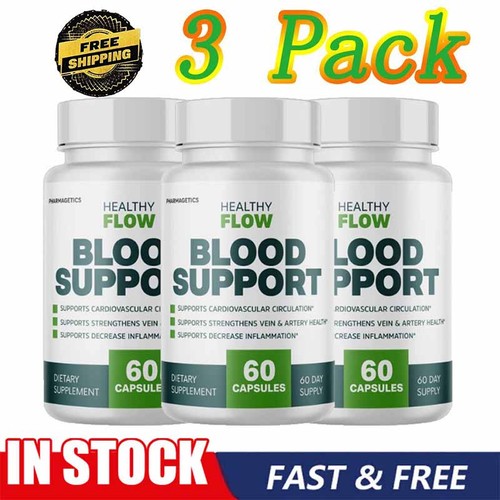 3-Pack Healthy Flow Blood Support, Cardiovascular Circulation - 180 ...