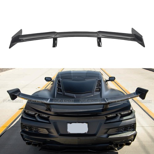 High Wing ZR1 V1 Style Carbon Fiber Rear Wing for Chevrolet Corvette C8 ...
