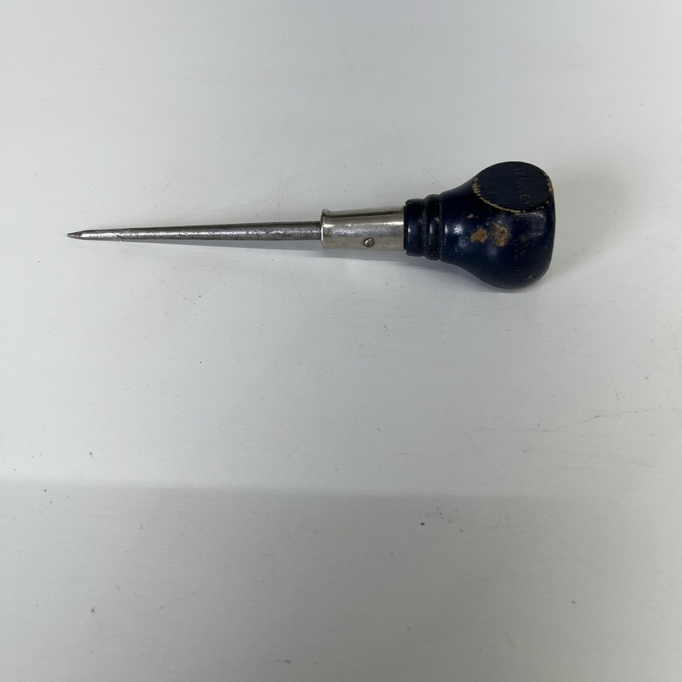 Vintage Stanley Handyman No. H1202 6” Scratch Awl Wood Handle USA | eBay
