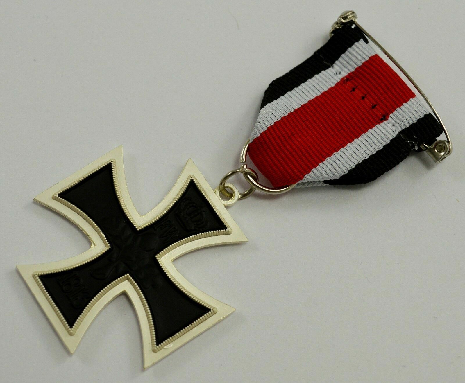 Pair of Full Size Replica Iron Cross Medals with Ribbon Germany/Prussia ...