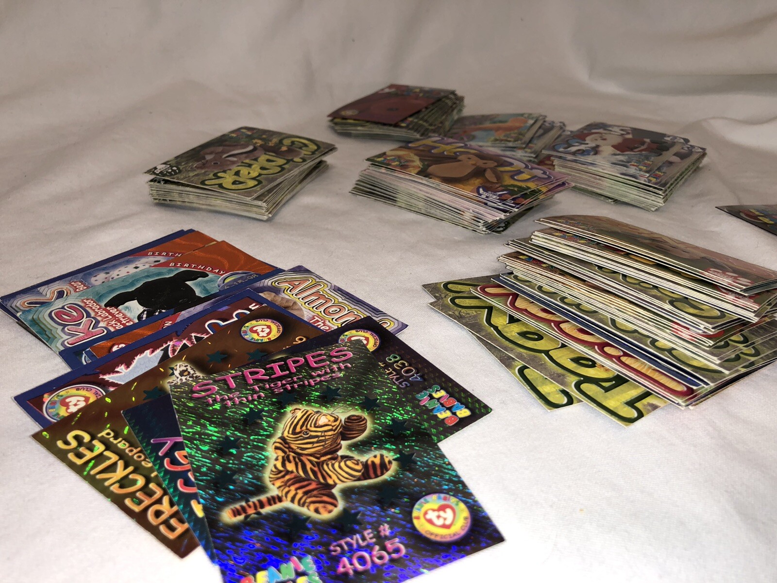 Large Lot of Ty Beanie Baby Trading Cards RARE HUGE Unique 200+ cards ...