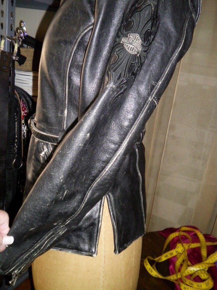 Harley Davidson SMALL Heavyweight Leather Jacket / Co… - Gem