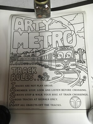 Arty Metro Poster 1985 Sacramento Vintage Art Poster - Regional Transit ...