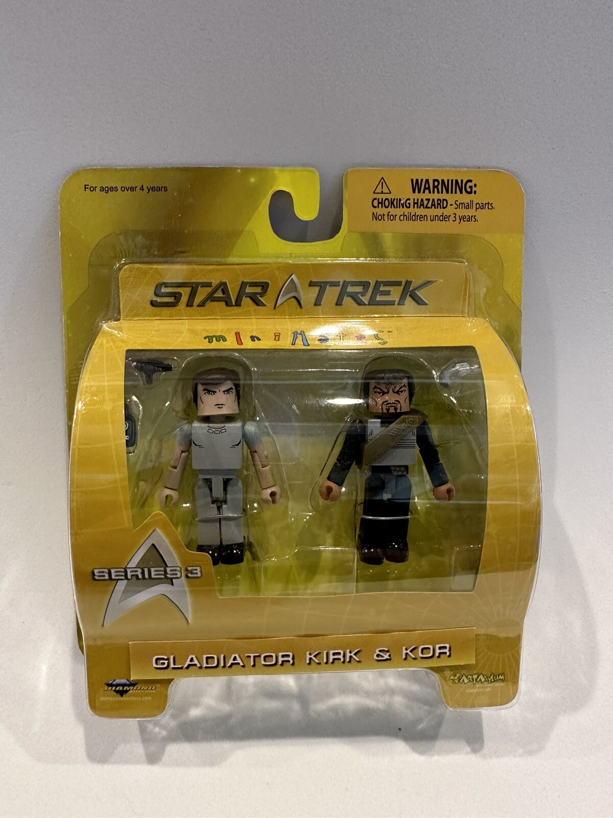Star Trek Minimates Figure 2 Pack - Gladiator Kirk & Kor The Klingon ...