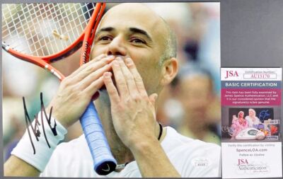 Andre Agassi Signed 8x10 Photo C Autograph Tennis Grand Slam Champion ...
