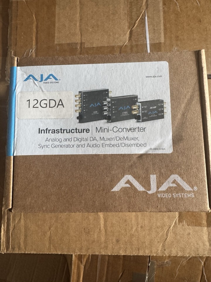 AJA 12GDA 12G-SDI 1x6 Reclocking Distribution Amplifier | eBay