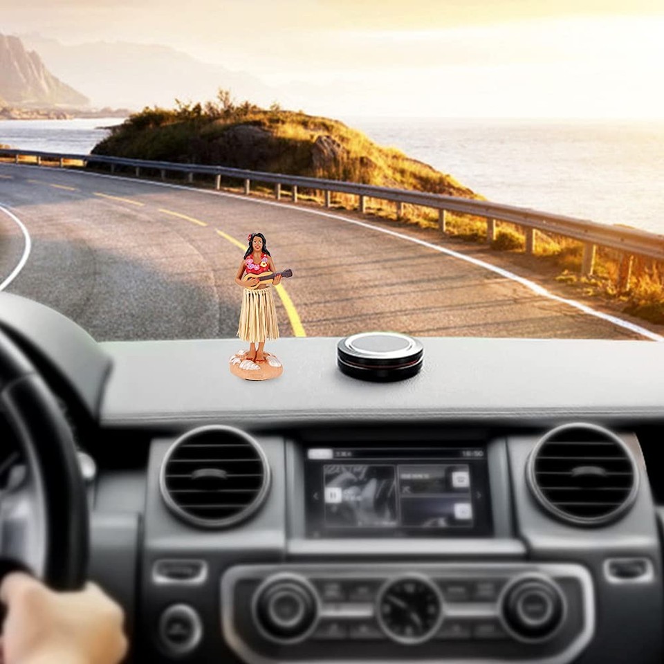 BCSmyer Hawaiian Hula Girl Dashboard Doll With Ukulele - Bobblehead Car | eBay