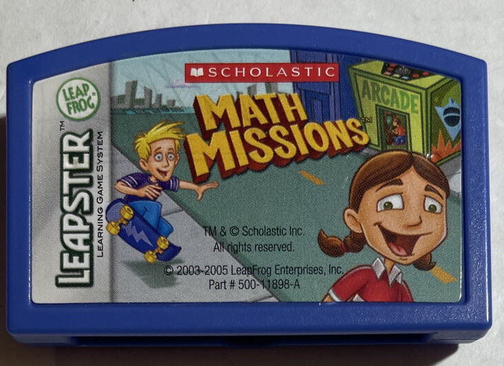 LeapFrog Leapster Learning Game System Scholastic Math Missions ...