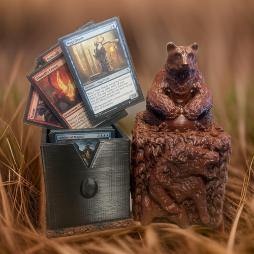 COMMANDER Brown Bear Deck Box | Magic the Gathering Deck Box | eBay