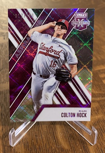2017 Elite Extra Edition Aspirations Purple #77 Colton Hock /200 ...