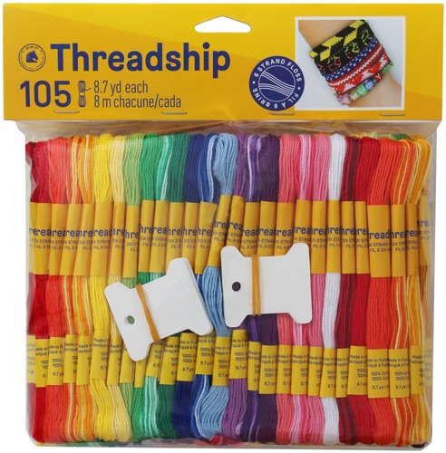 Prism 6-Strand Floss Jumbo Pack 8.7yd 105/Pkg Assorted Colors | eBay