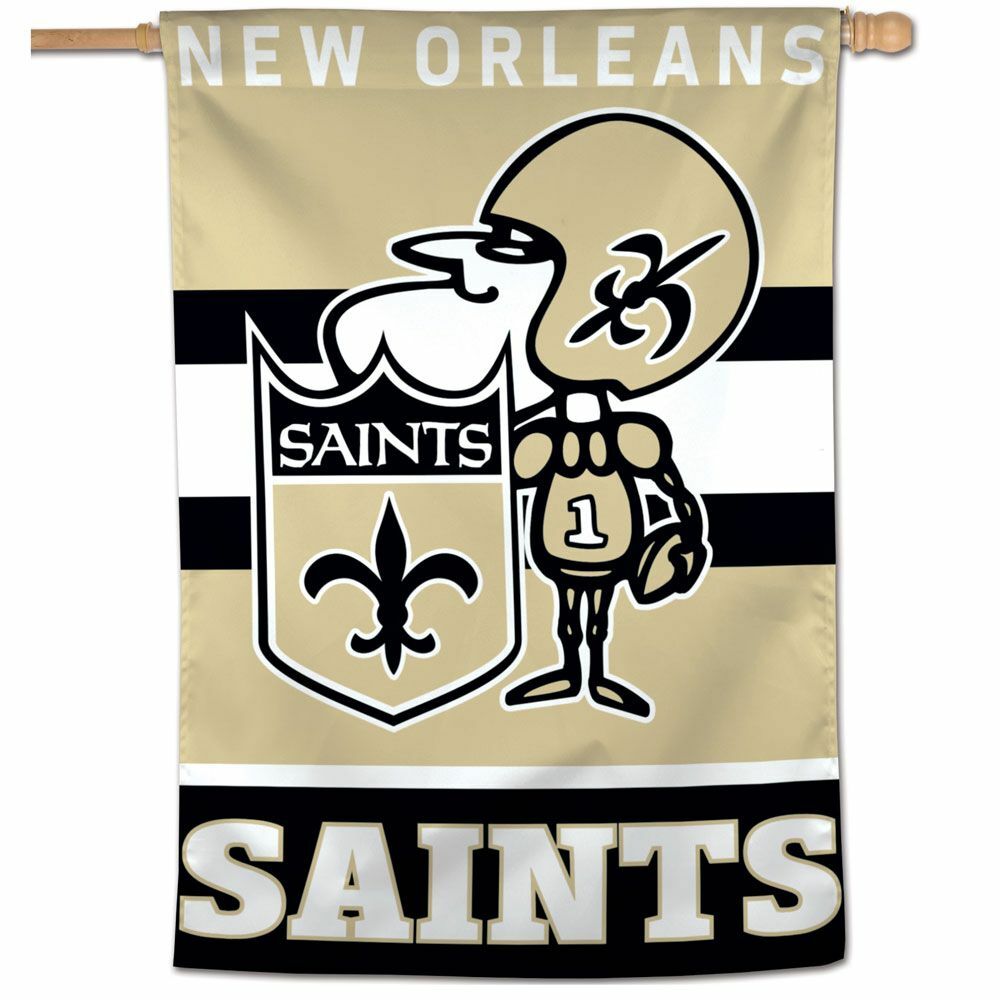 NEW ORLEANS SAINTS SIR SAINT MASCOT 28"X40" BANNER FLAG NEW WINCRAFT 😎🔥 ...