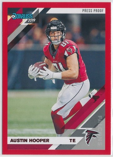 Austin Hooper - Atlanta Falcons - 2019 Panini Donruss Football - RED ...