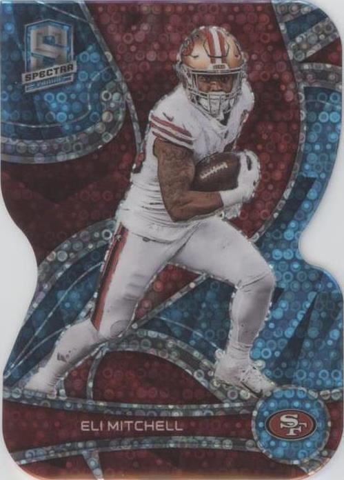 2022 Panini Spectra - Elijah Mitchell #80 Neon Blue Prizm Die-Cut /50 ...