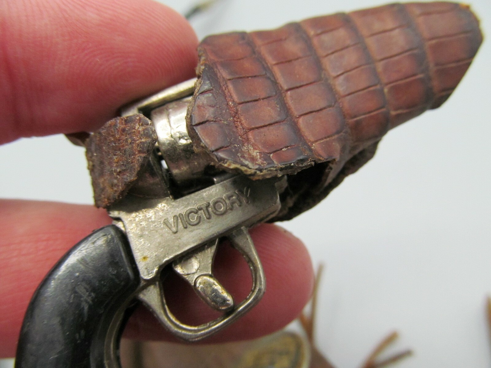 Odd Western Bolo Leather Pouch Cap Gun Bell Stetson R… - Gem