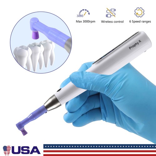 Dental Cordless Hygiene Prophy Handpiece 2pcs Prophy Angles 360° Swivel ...