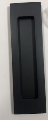 Emtek 220307US19 Modern Rectangular Flush Pull 7" - Flat Black | eBay