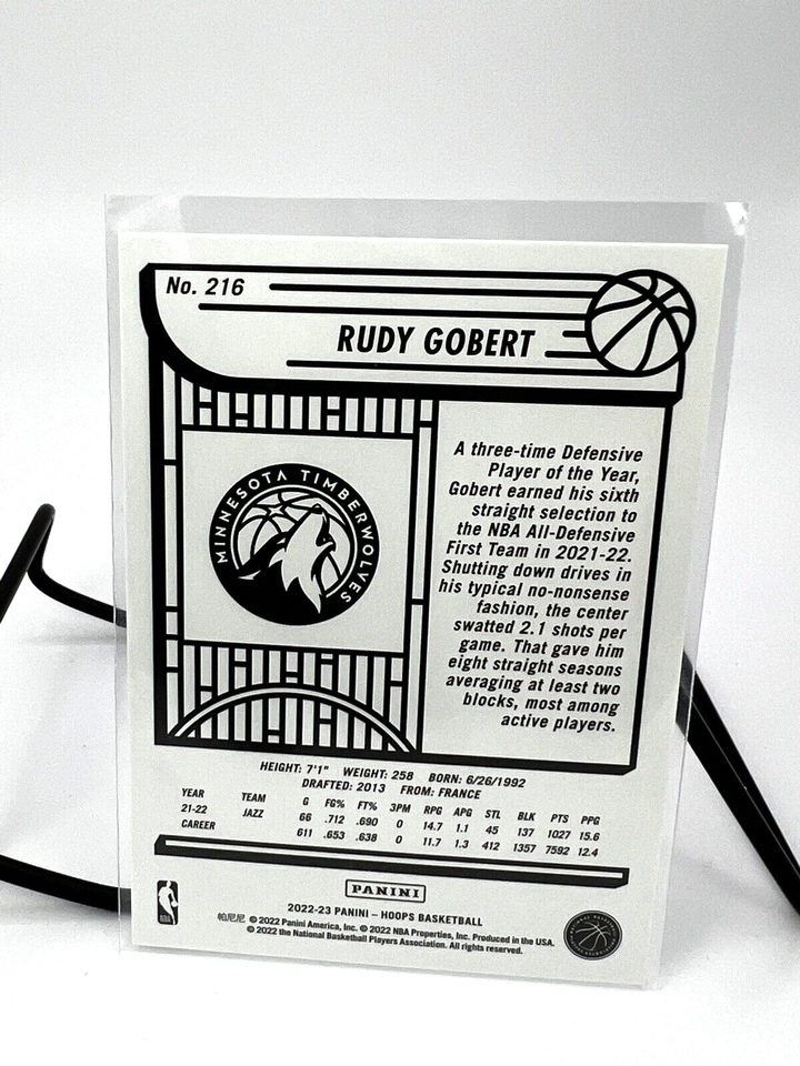 2022-23 NBA Hoops Winter Rudy Gobert #216 Minnesota Timberwolves | eBay