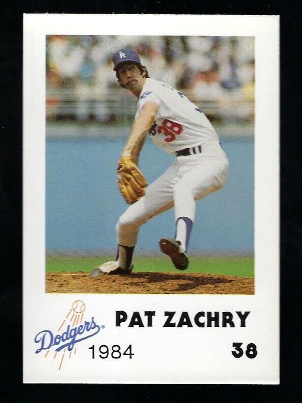 1984 L. A. Police Dept. card #38 - PAT ZACHRY - Los Angeles Dodgers | eBay
