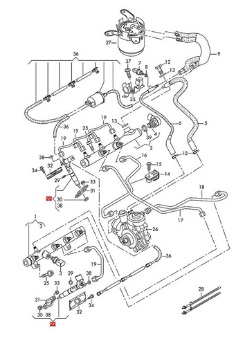 Genuine VW AUDI Phaeton Q7 3D1 3D3 3D4 3D6 3D7 3D9 Injector Unit ...