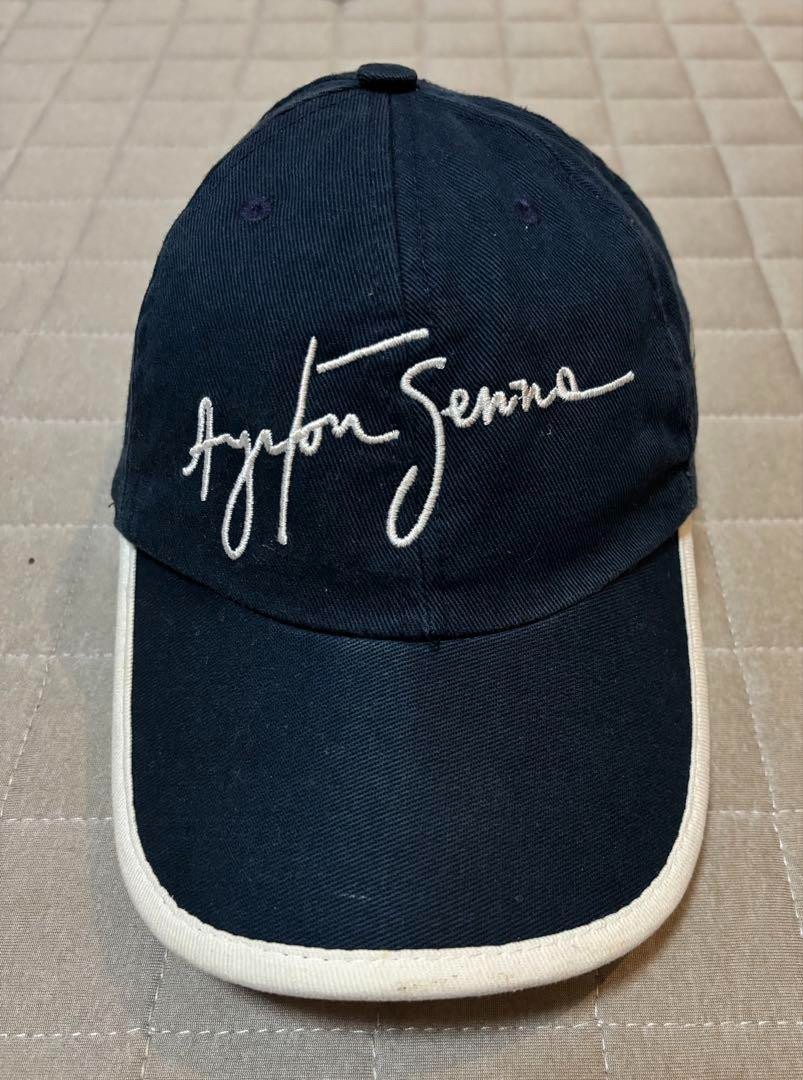 Rare Ayrton Senna Official Cap Embroidered Signature … - Gem