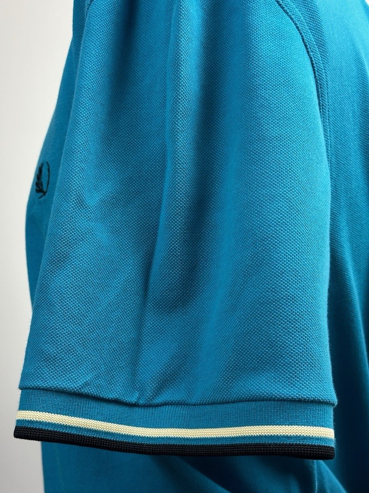 Fred Perry | M3600 Pique Polo Shirt 3XL (Cyber Blue) Mod Scooter Ska ...