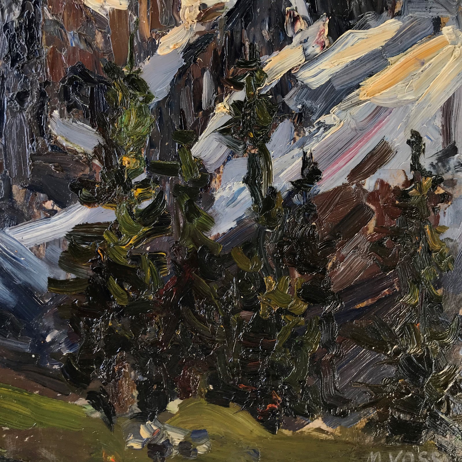 3v6: Ölgemälde Impressionismus Alpen Dolomiten Martha Voss Rostock ...