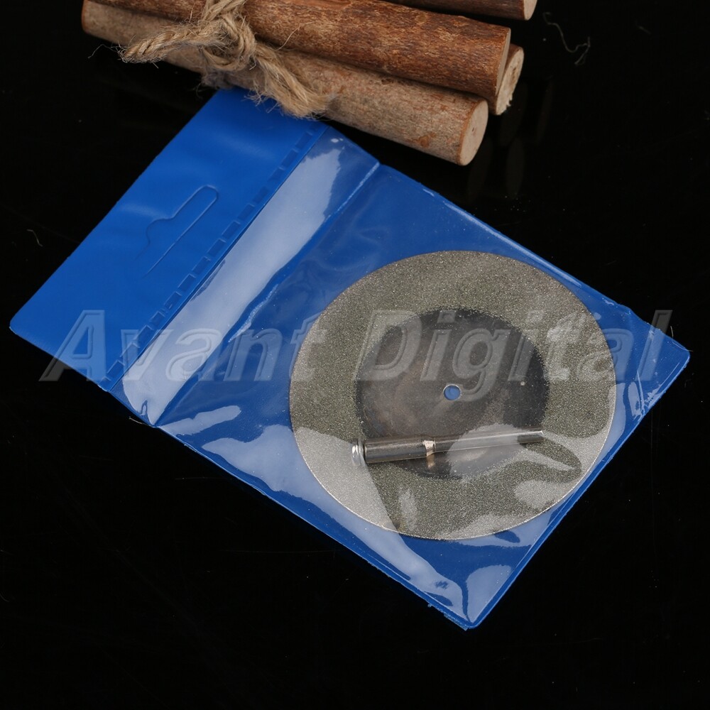 2.4" 60mm Diamond Coated Cut Off Wheel Cutting Disc + 1 Mandrel for ...