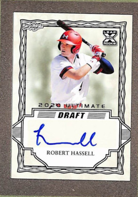 2020 Leaf Ultimate Draft #BA-RH1 Robert Hassell Rookie Card Autograph ...