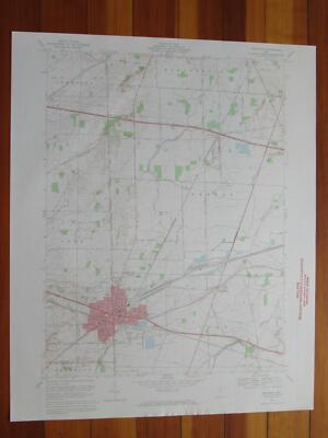 Bellevue Ohio 1971 Original Vintage USGS Topo Map | eBay