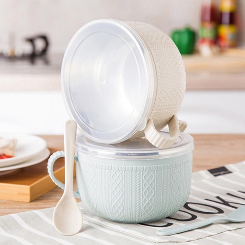 Steel Instant Noodle Bowl Rice Bowl Soup Bowl With Lid and Handlef | eBay