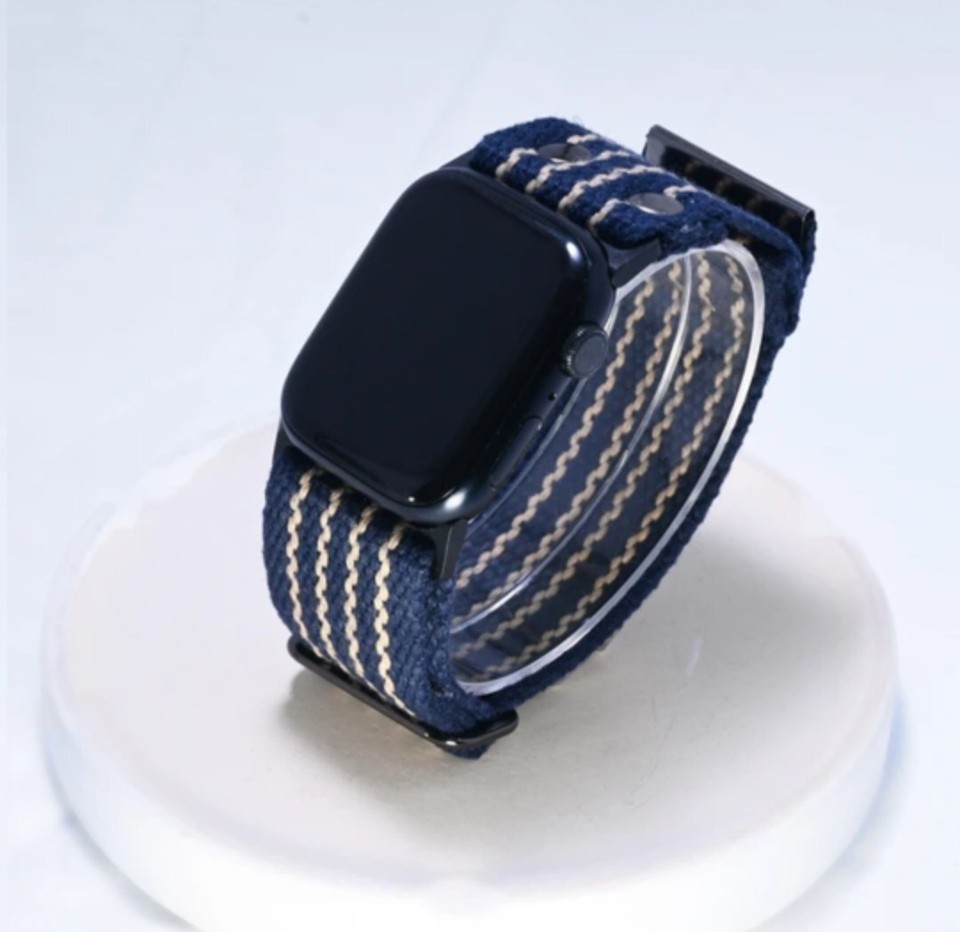Braided Nylon Loop Strap for Apple Watch Ultra 2 Sports Band for iWatch ...