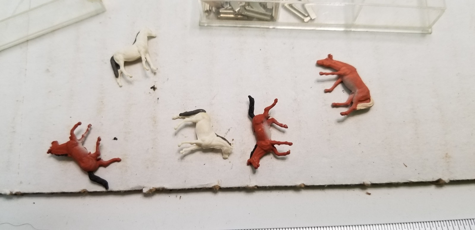 Preiser N Scale Plastic Toy Horses Farm Ranch Animals Lot Model ...
