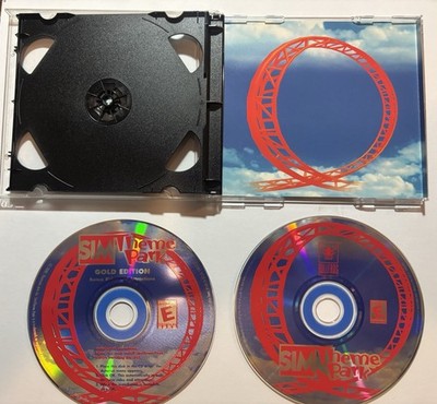 Sim Theme Park Gold Edition PC Video Game 2 Discs The Sims EA Rare 2000 ...